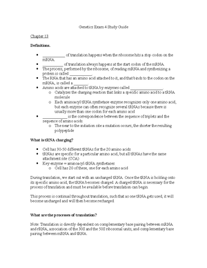 Genetics exam 3 study guide - Fundamental Genetics - Genetics 3000 Exam ...