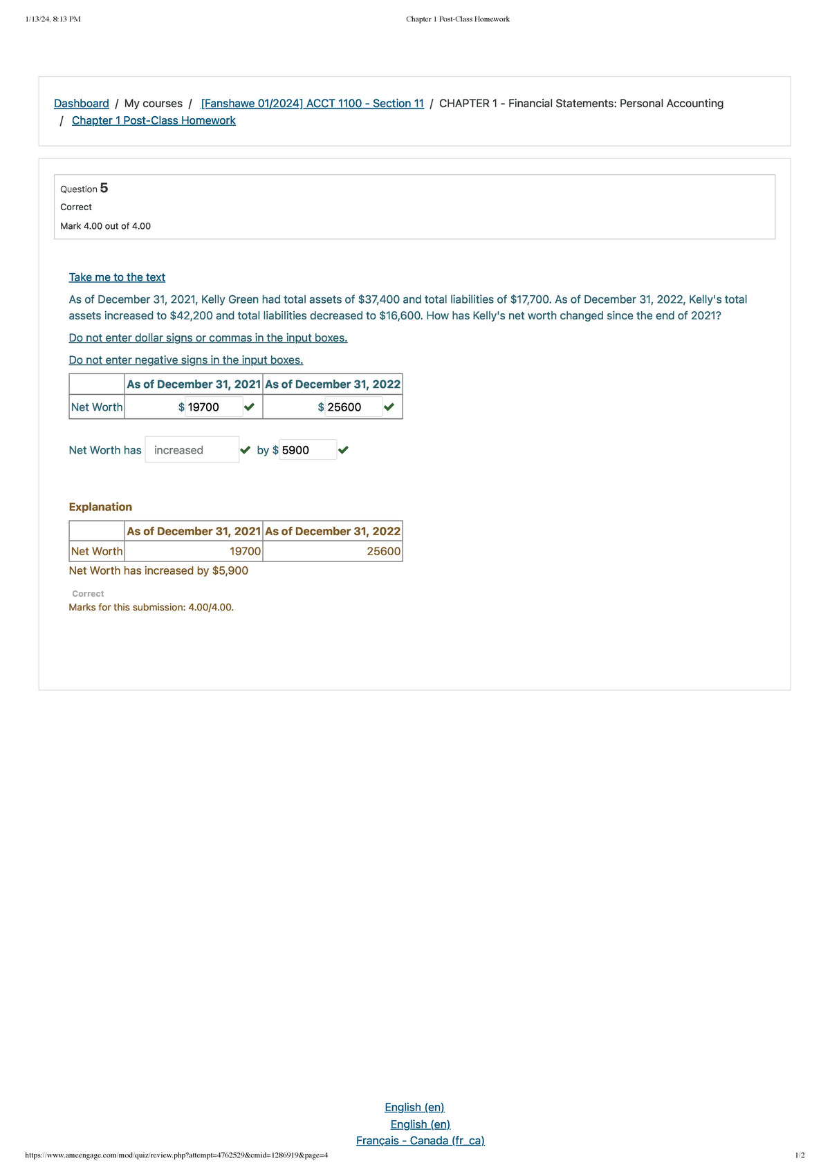 Chapter 1 Post-Class Homework 5 - 1/13/24, 8:13 PM Chapter 1 Post-Class ...