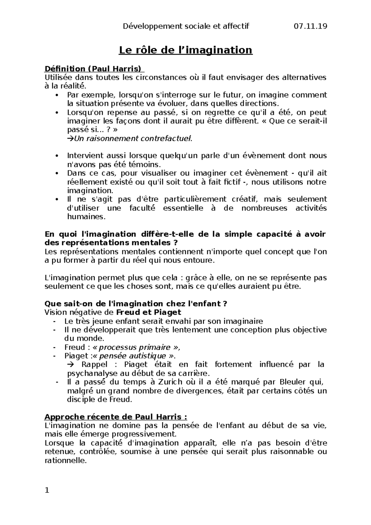 7-8. Le rôle de l'imagination - Développement affectif et social de la ...