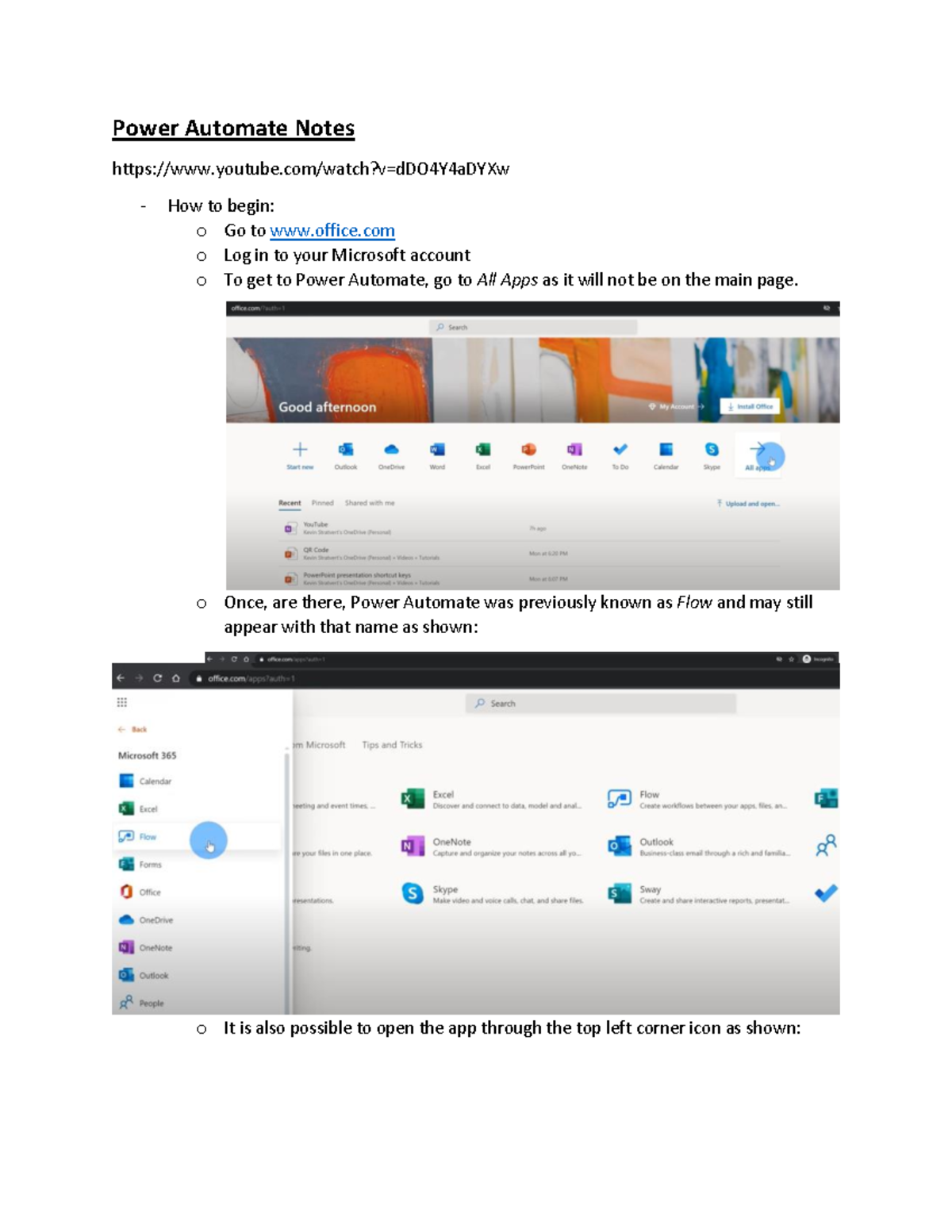 Power Automate Notes - COMP 248 - Concordia - Studocu