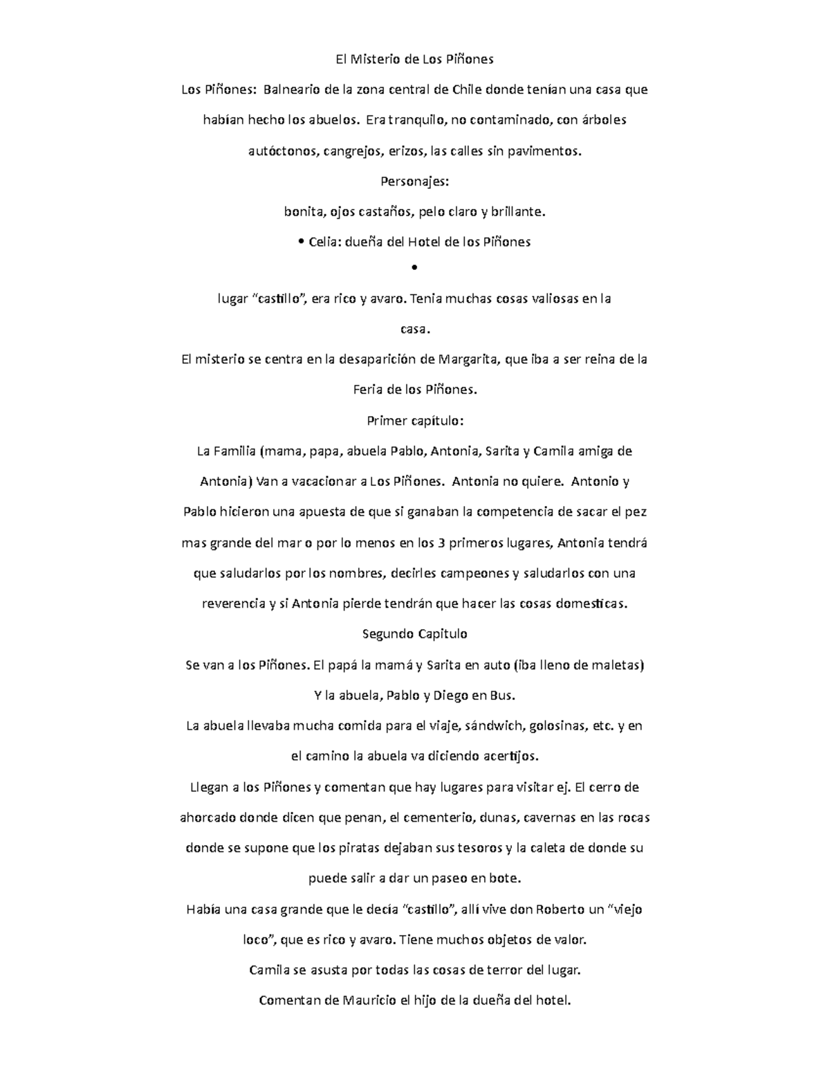 344501261 El Misterio de Los Pinones - El Misterio de Los Piñones Los ...