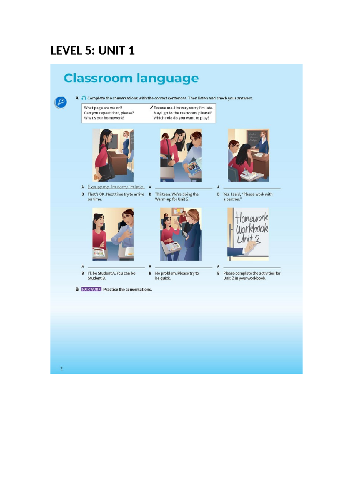 Level 5 Grammar explained Unit 1 - Ingles - LEVEL 5: UNIT - Studocu