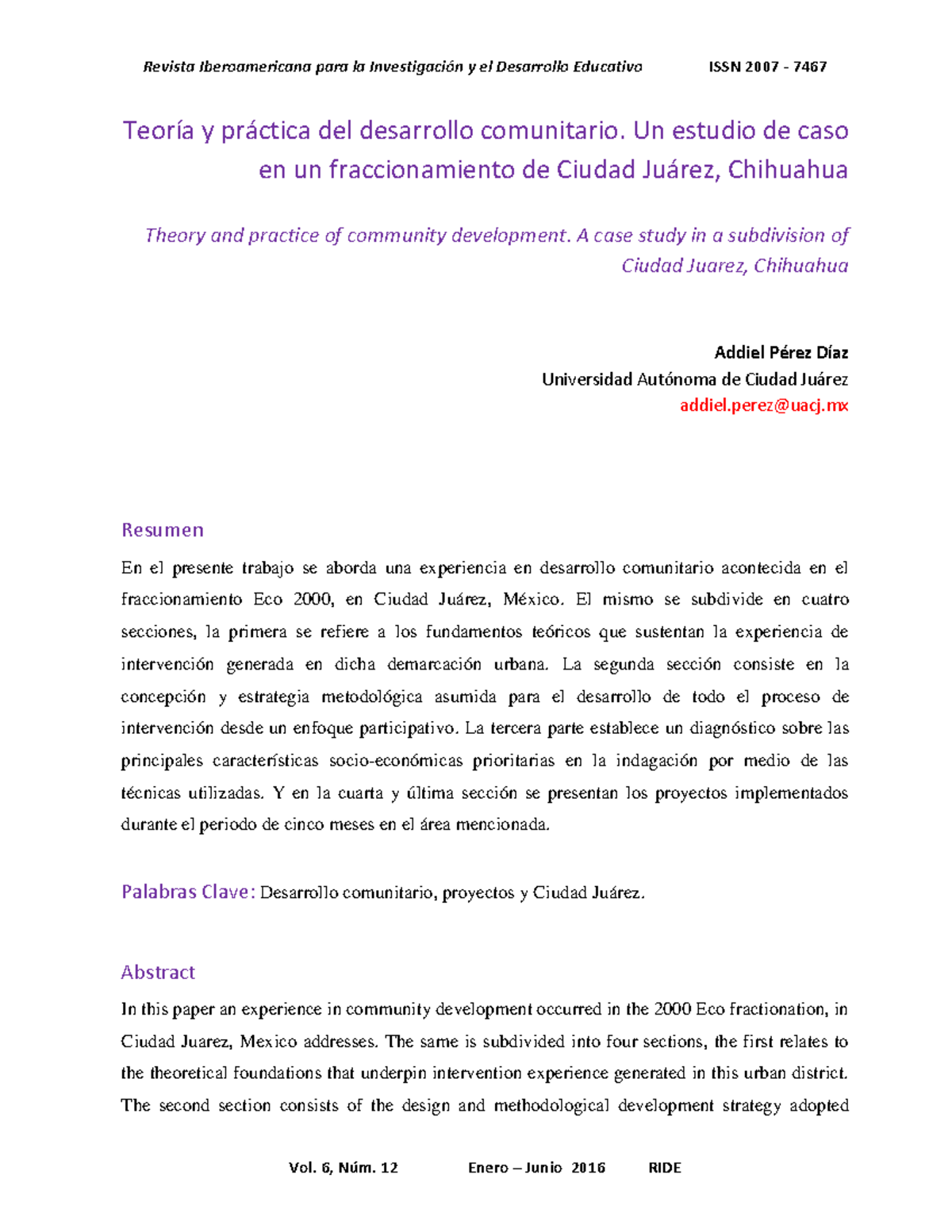 Dialnet-Teoria YPractica Del Desarrollo Comunitario Un Estudio De-5435236 - TeorÌa y pr·ctica ...