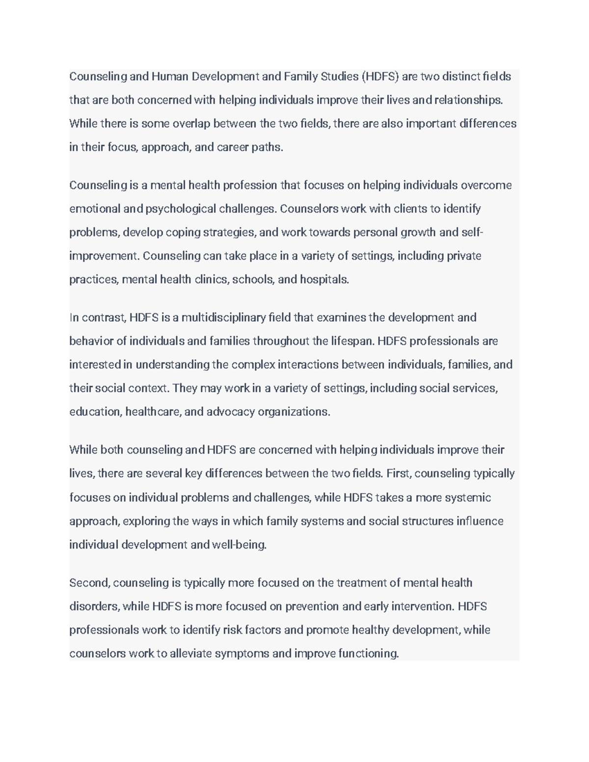 Professional Development in Family Sciences (12) - Counseling and Human ...