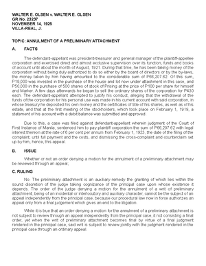 A4 LONG Digest - Olsen v Olsen - WALTER E. OLSEN v. WALTER E. OLSEN GR ...