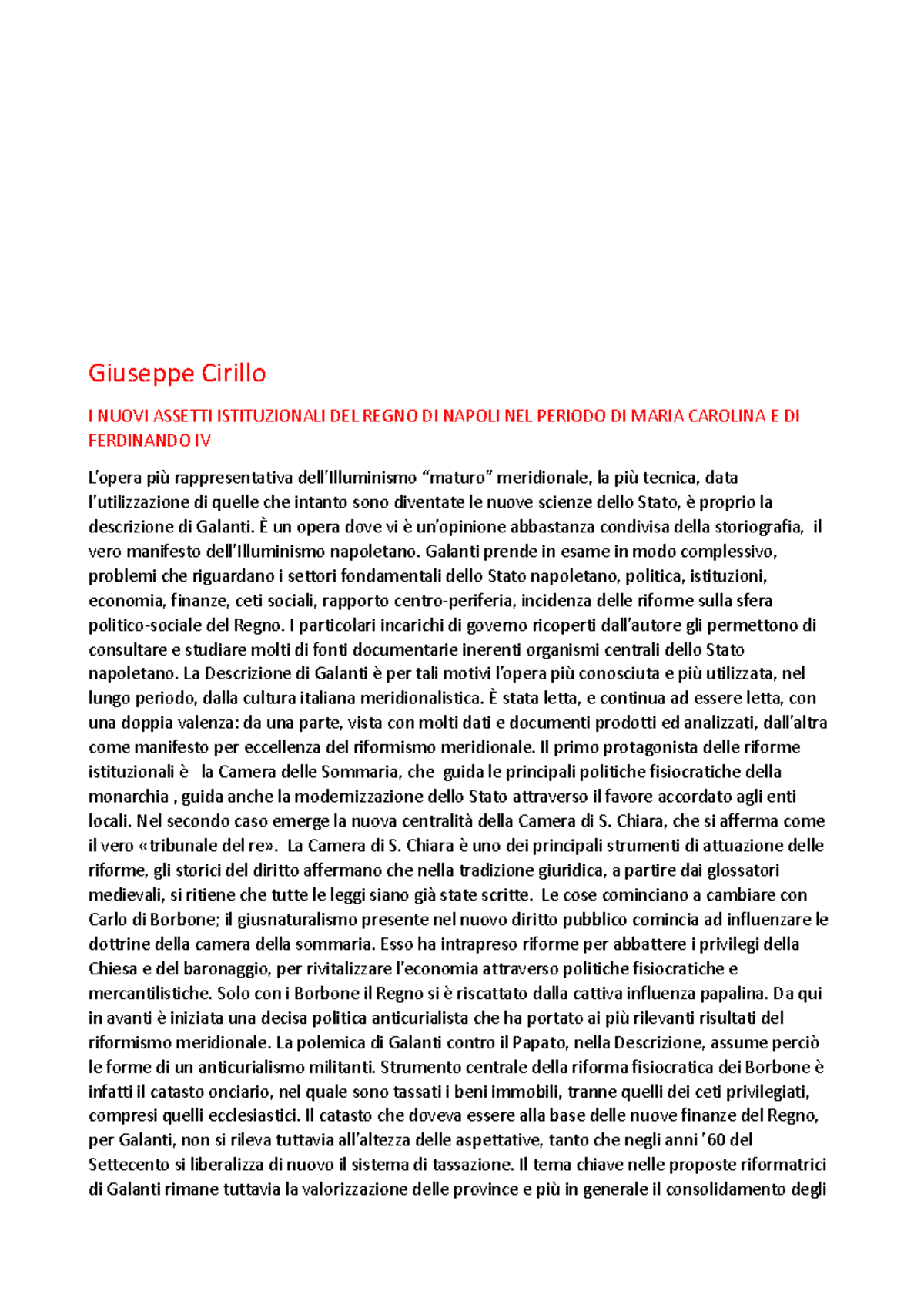 Giuseppe Cirillo - Riassunto Storia moderna - Giuseppe Cirillo I NUOVI ...