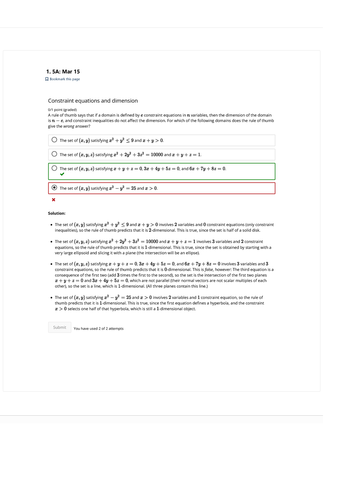 5A Part A Calculus MITx Residential - 1. 5A: Mar 15 Bookmark this page ...