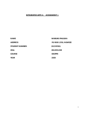 Education System Assignment 4 - SUBJECT NAME: CODE: LECTURER NAME ...