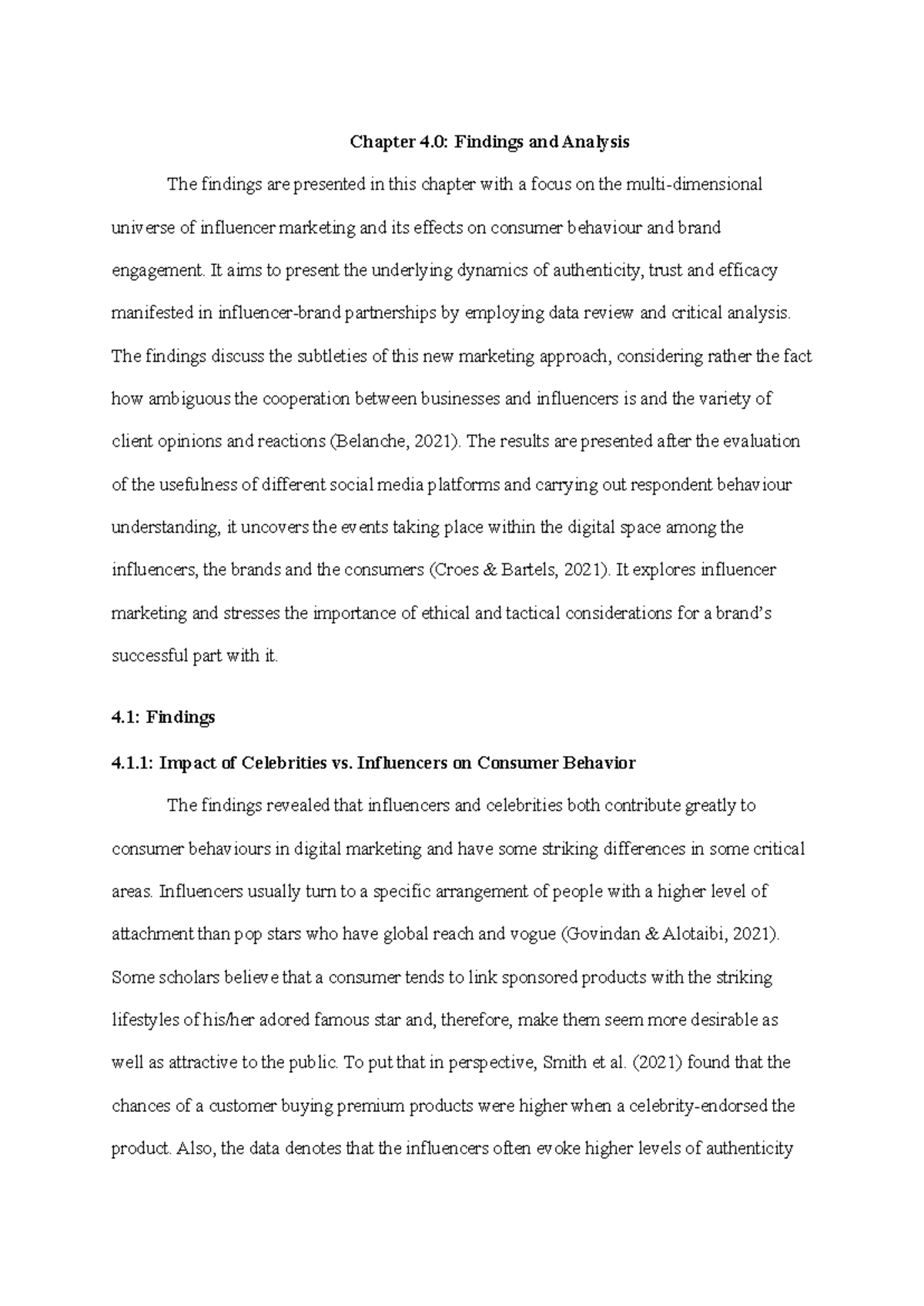 Ch4 5 - Dissertation - Chapter 4: Findings and Analysis The findings ...