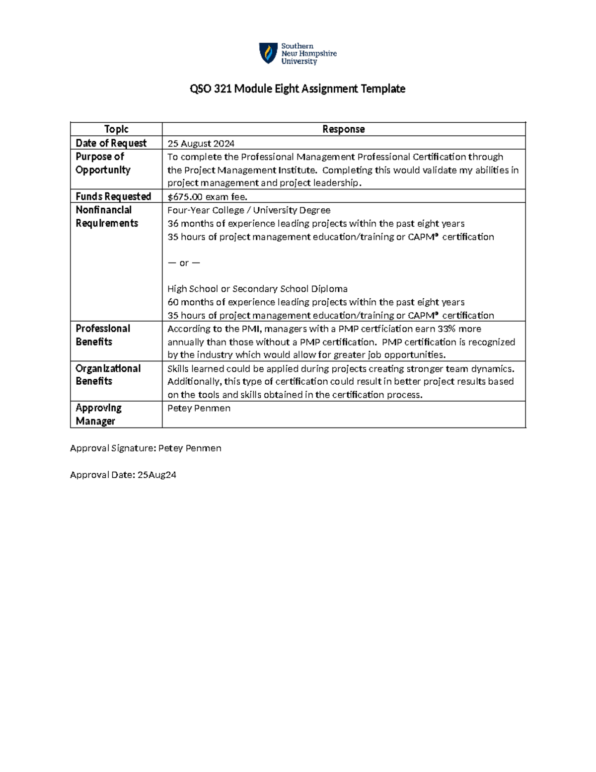 QSO 321 Module Eight Assignment - Completing this would validate my ...