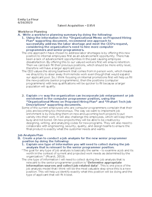 C721 Task 1 - This is task 1 for C721 - Emily La Fleur 6/27/ C721 Task ...