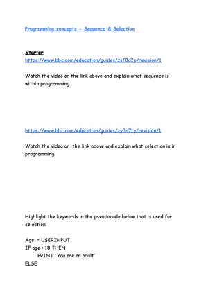 Flowcharts - guide - Flowcharts Flowchart symbols Purpose Symbol Start and end of a program ...