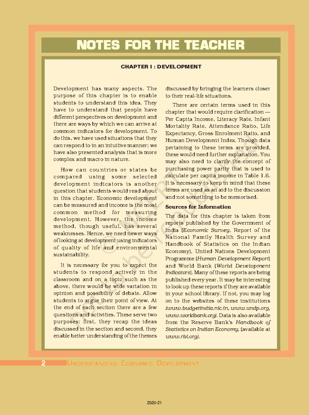 Economics class 10 ncert - NOTES FOR NOTES FOR NOTES FOR NOTES FOR ...