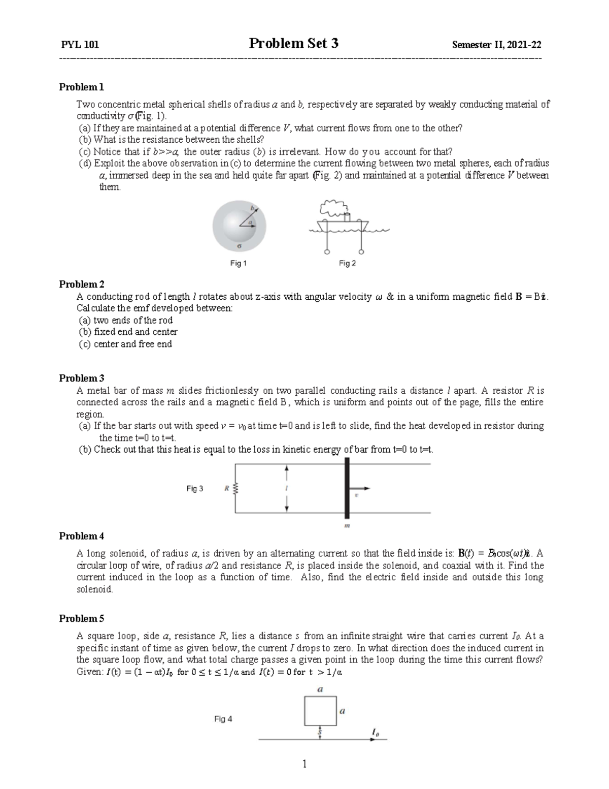 Tutorial 3 electrodynamics part in which you will study about electrodynamics - 1 PYL 101 ...