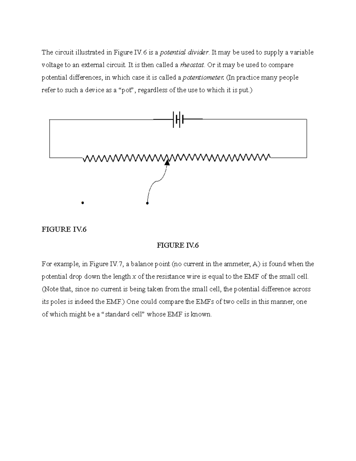 Potential Divider - These are notes on electricity and magnetism from ...