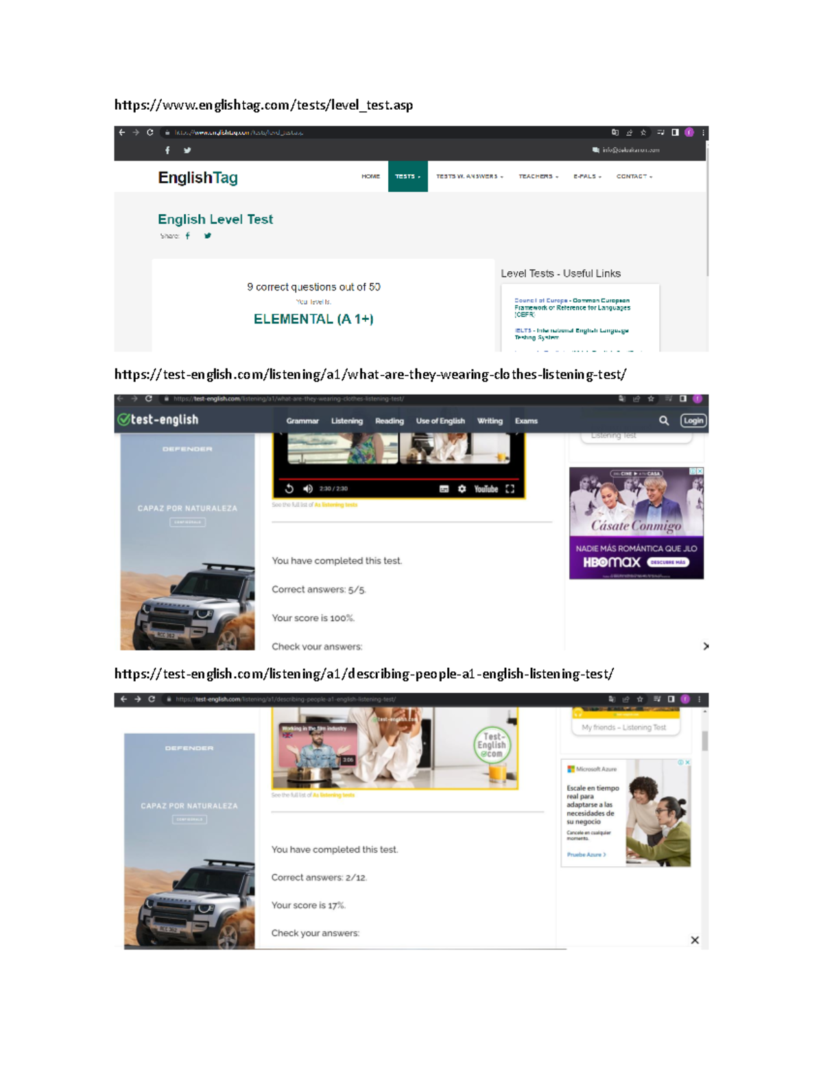 MAZA Garcia Francisco 17271332 - EnglishTag HOME TESTS TESTS W. ANSWERS ...
