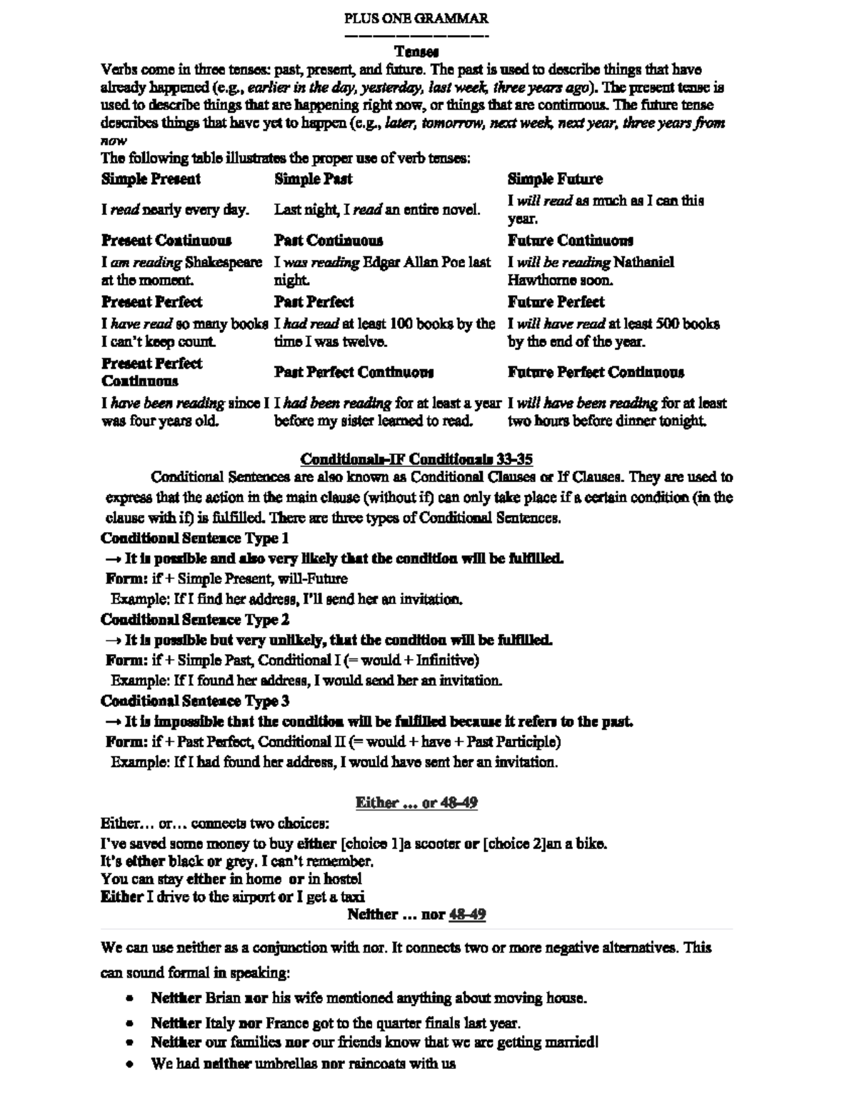 Grammar plus one all in one - Mathematics - Studocu