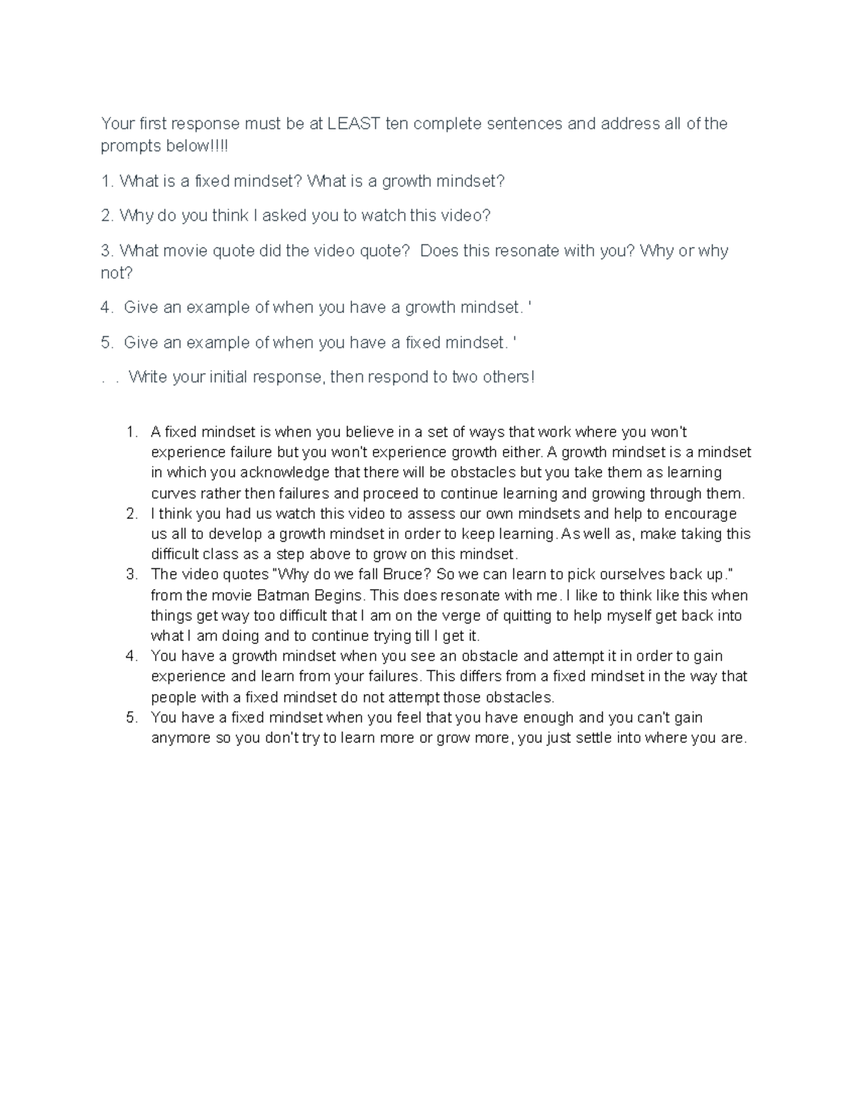 Stats- Discussion #3 - Introductory Statistics Math-140 - Your first ...