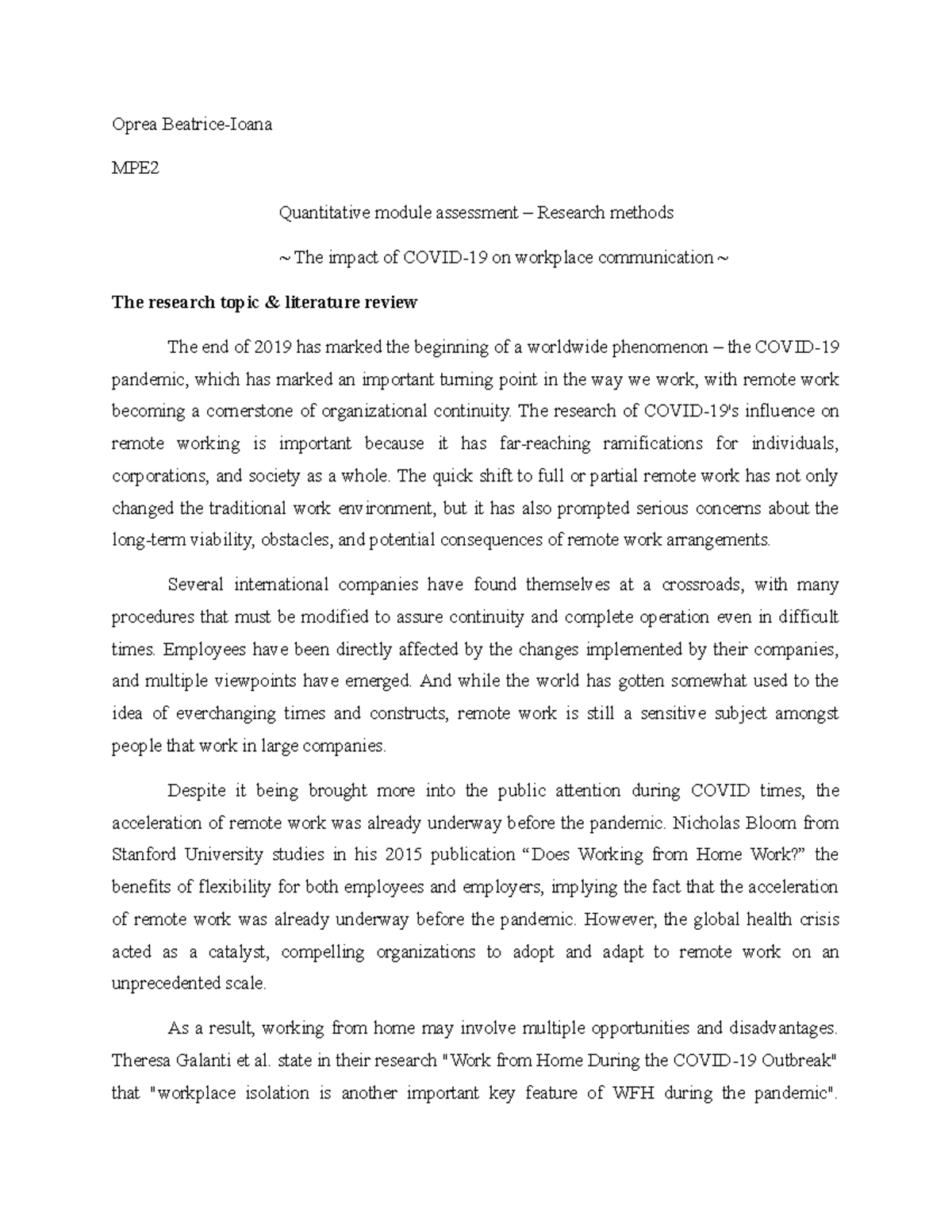 Quantitative Oprea Beatrice - Oprea Beatrice-Ioana MPE Quantitative ...