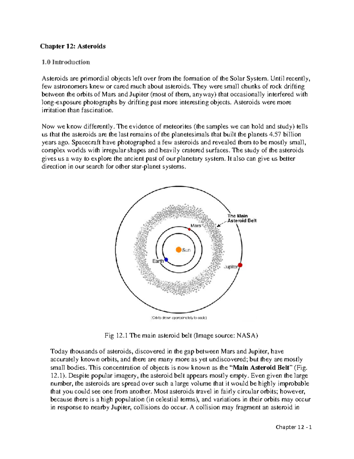 Chapter+12+-+Asteroids-1 - Chapter 12: Asteroids 1 Introduction ...