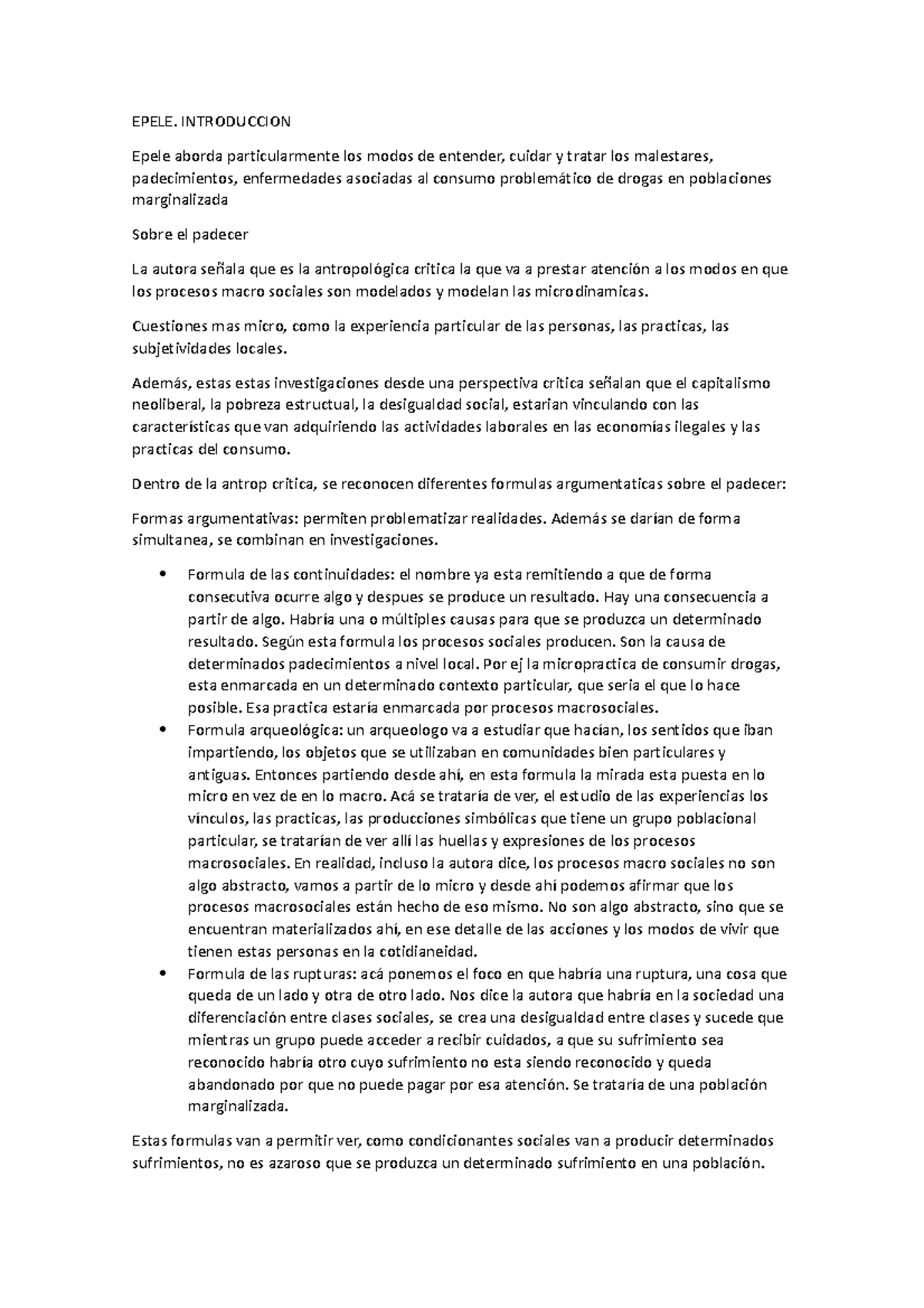 Intro epele y pombo - EPELE. INTRODUCCION Epele aborda particularmente ...