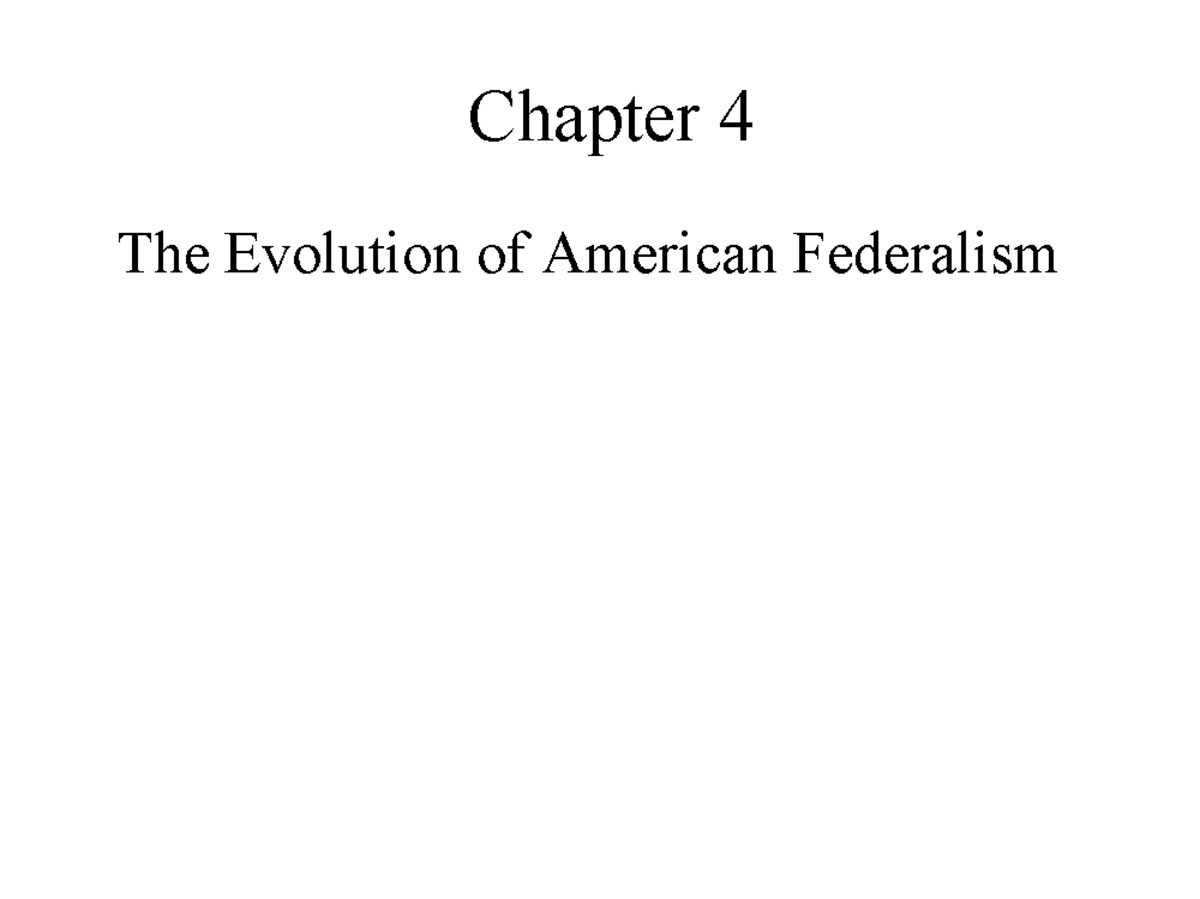 Pol ch4 - chapter 4 notes - Chapter 4 The Evolution of American ...