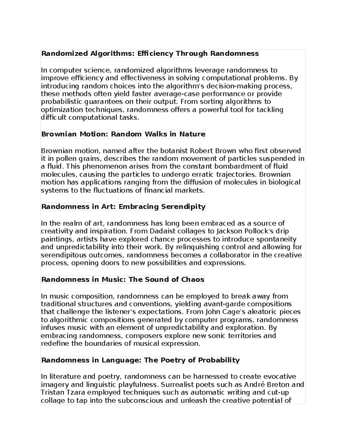 Thea - duogaodguagdiuguagduigauidguiagidg - Randomized Algorithms: Efficiency Through Randomness ...
