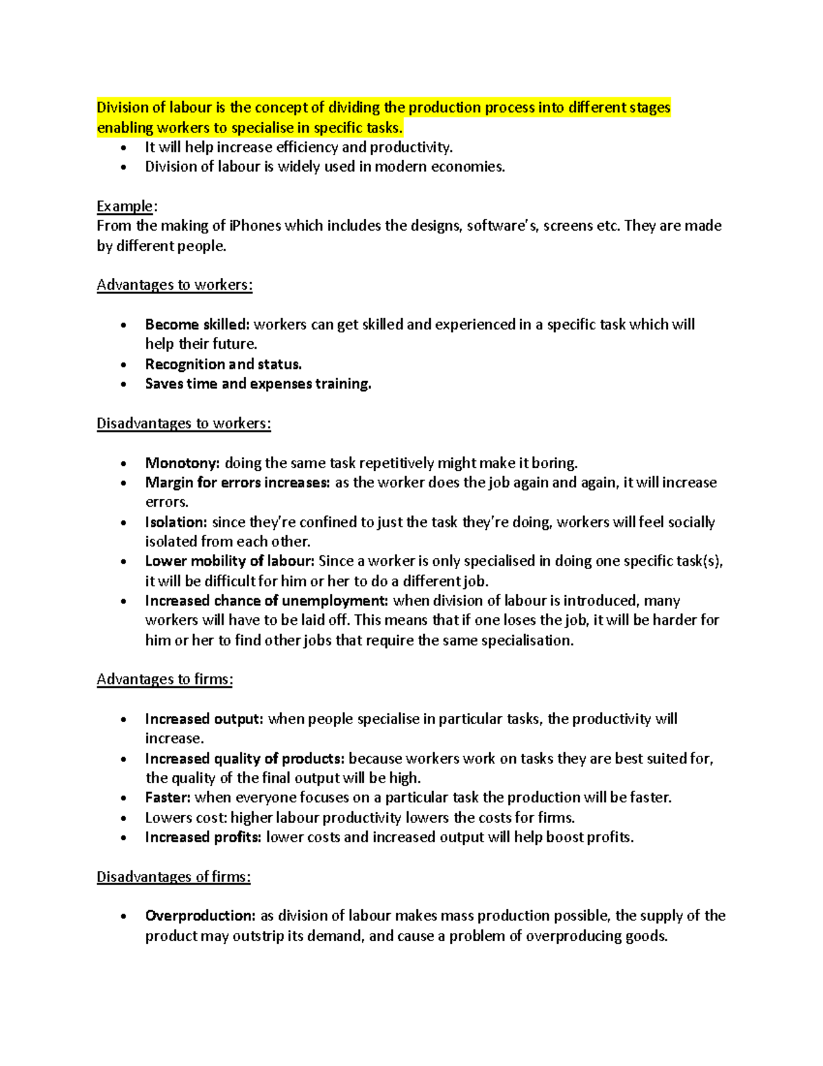 Unit 3.3.4 and 3 - SECTION 3 - Economics - Studocu