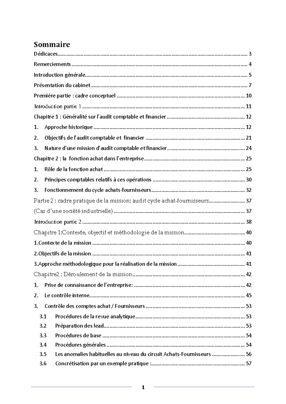 Pfe Pratique de l audit cycle achat-fournisseurs version 77 - Sommaire ...
