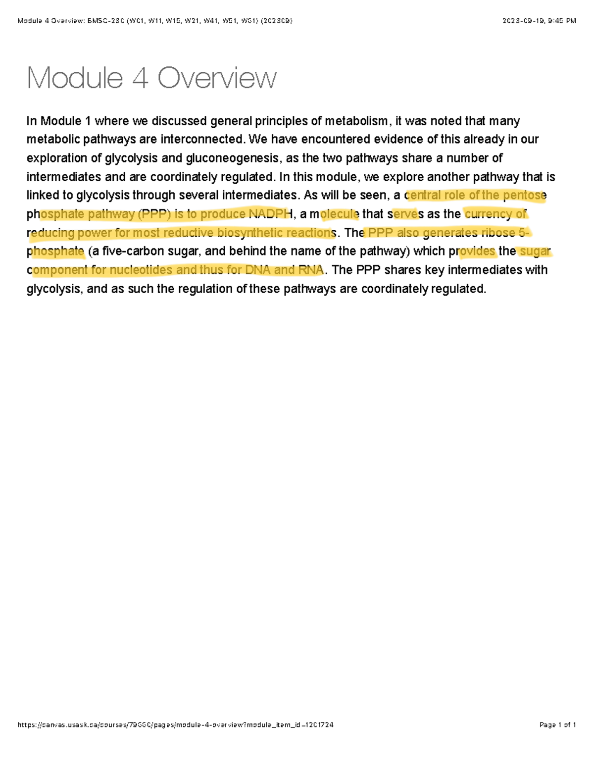 Module 4 - Fall Term 1 (online) - Module 4 Overview: BMSC-230 (W01, W11 ...