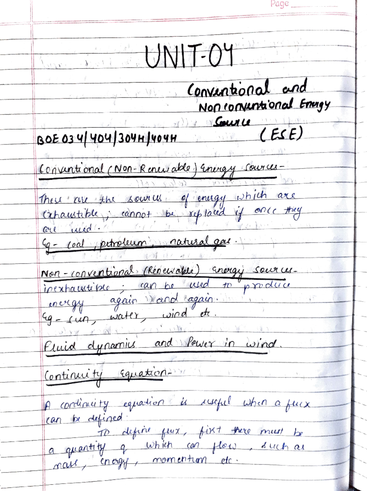 Unit 4 - Notes - sOE 03 4| 4O4|309HJ409H Etuid dyaami UNIT- Coaventonal ...