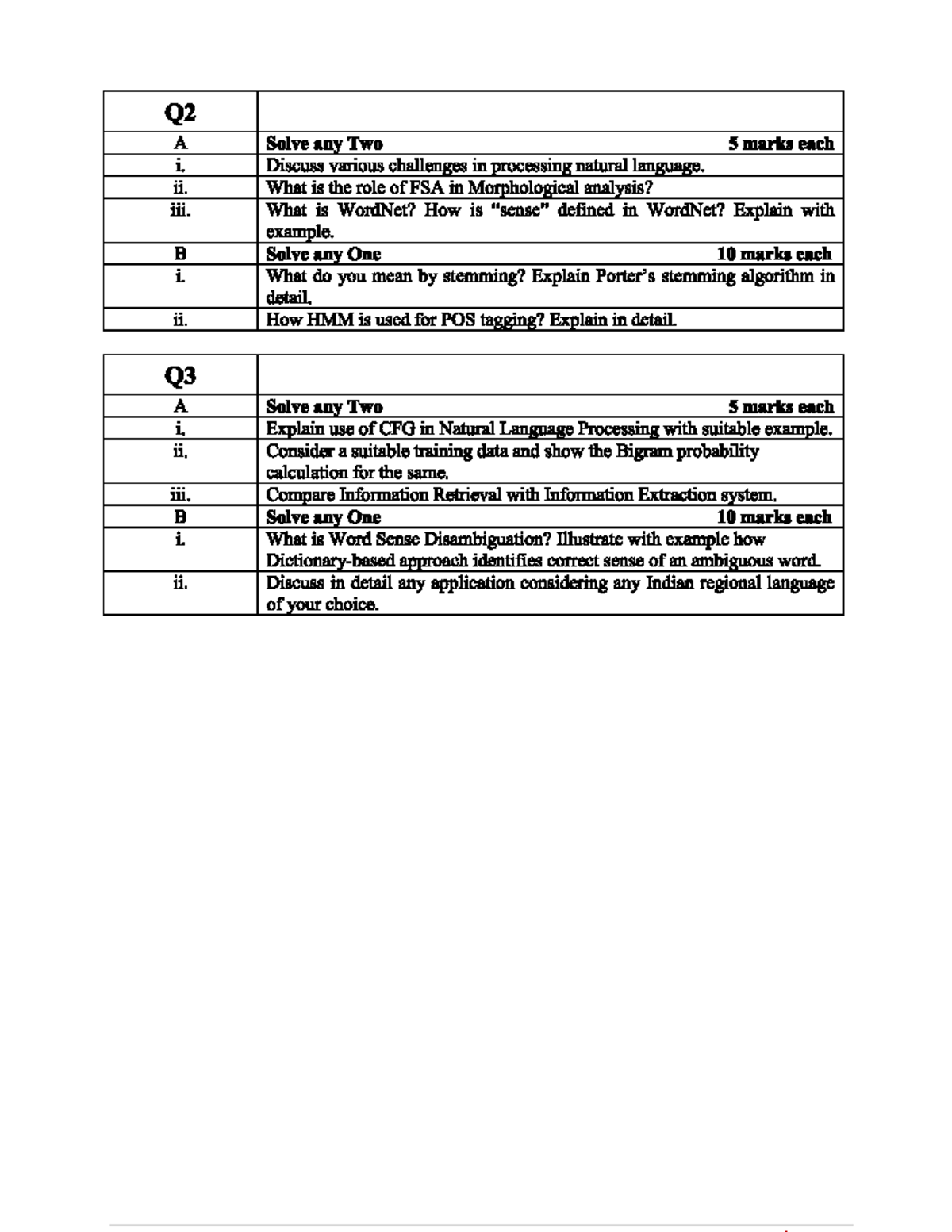 NLP Question papers - None - 16298 Time: 3 Hours Max. Marks: 80 N. (1 ...