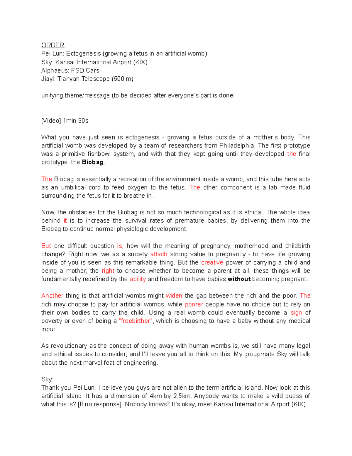 eg0 marvel feats - ORDER Pei Lun: Ectogenesis (growing a fetus in an ...