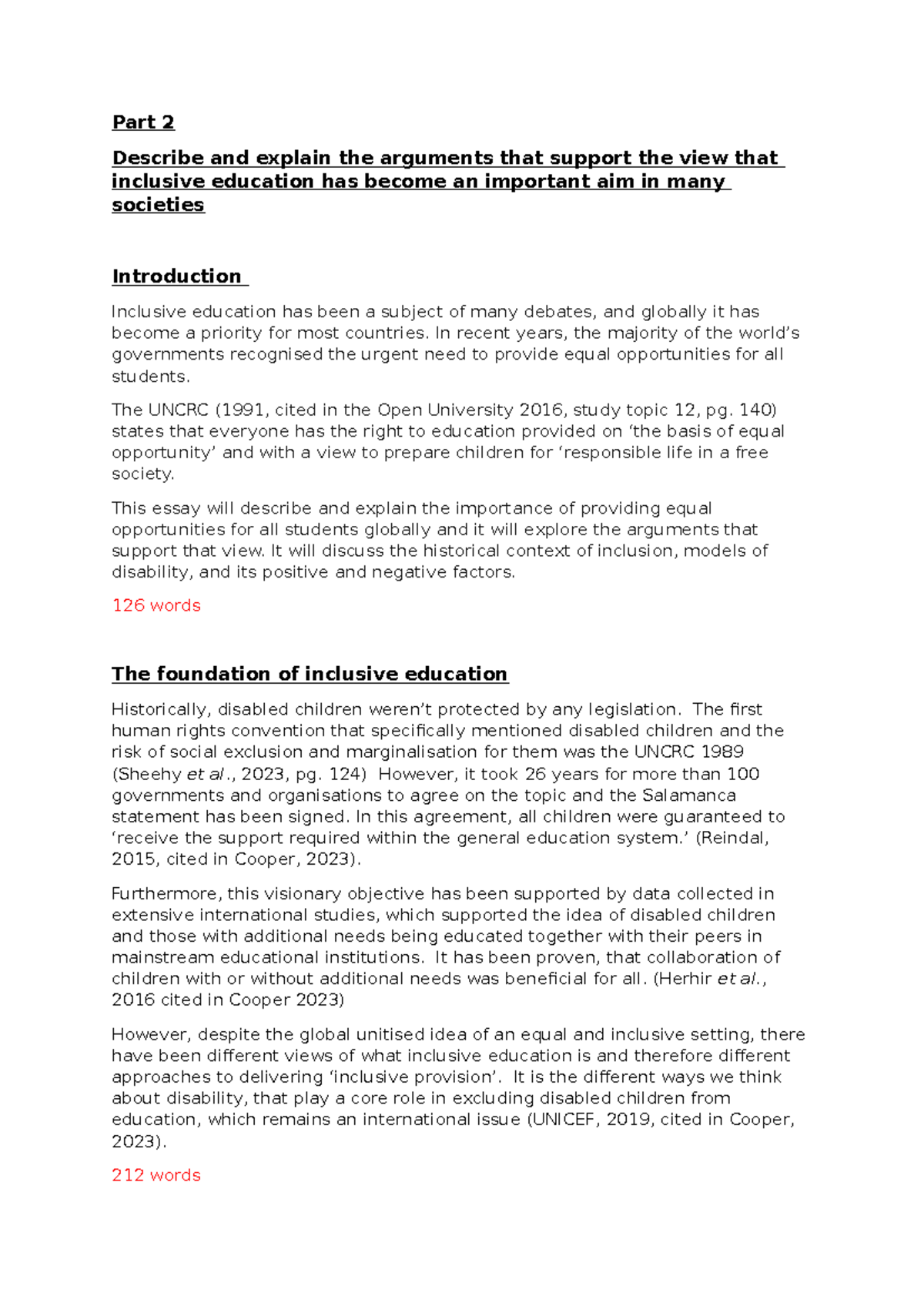 TMA03 - Part 2 Describe and explain the arguments that support the view ...