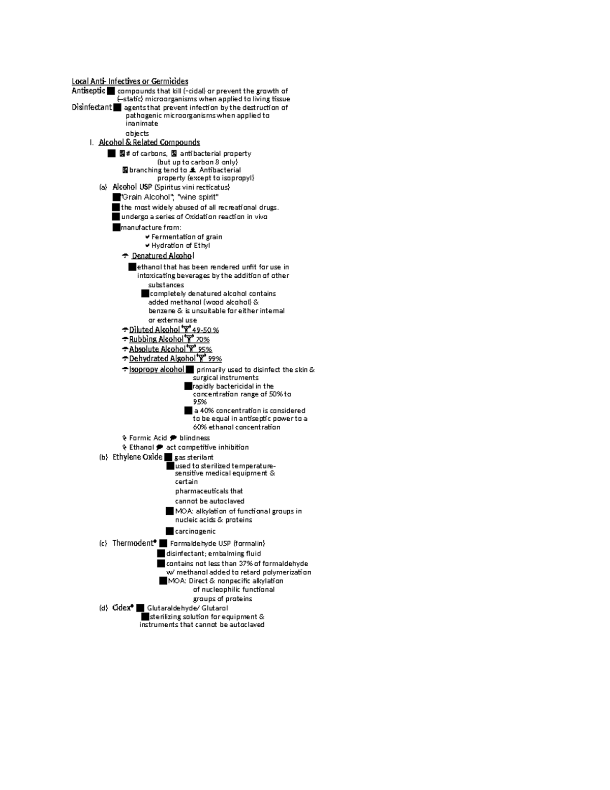 Lecture Notes Second Trinal - Local Anti- Infectives or Germicides ...