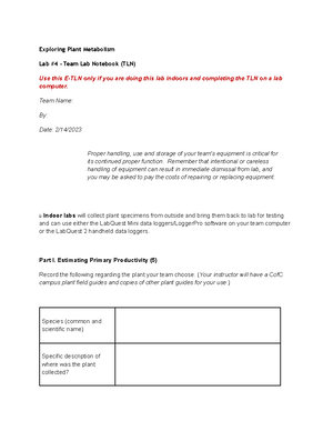 Lab 1 - TLN Termite Trails - Termite Trails: Exploring Scientific ...