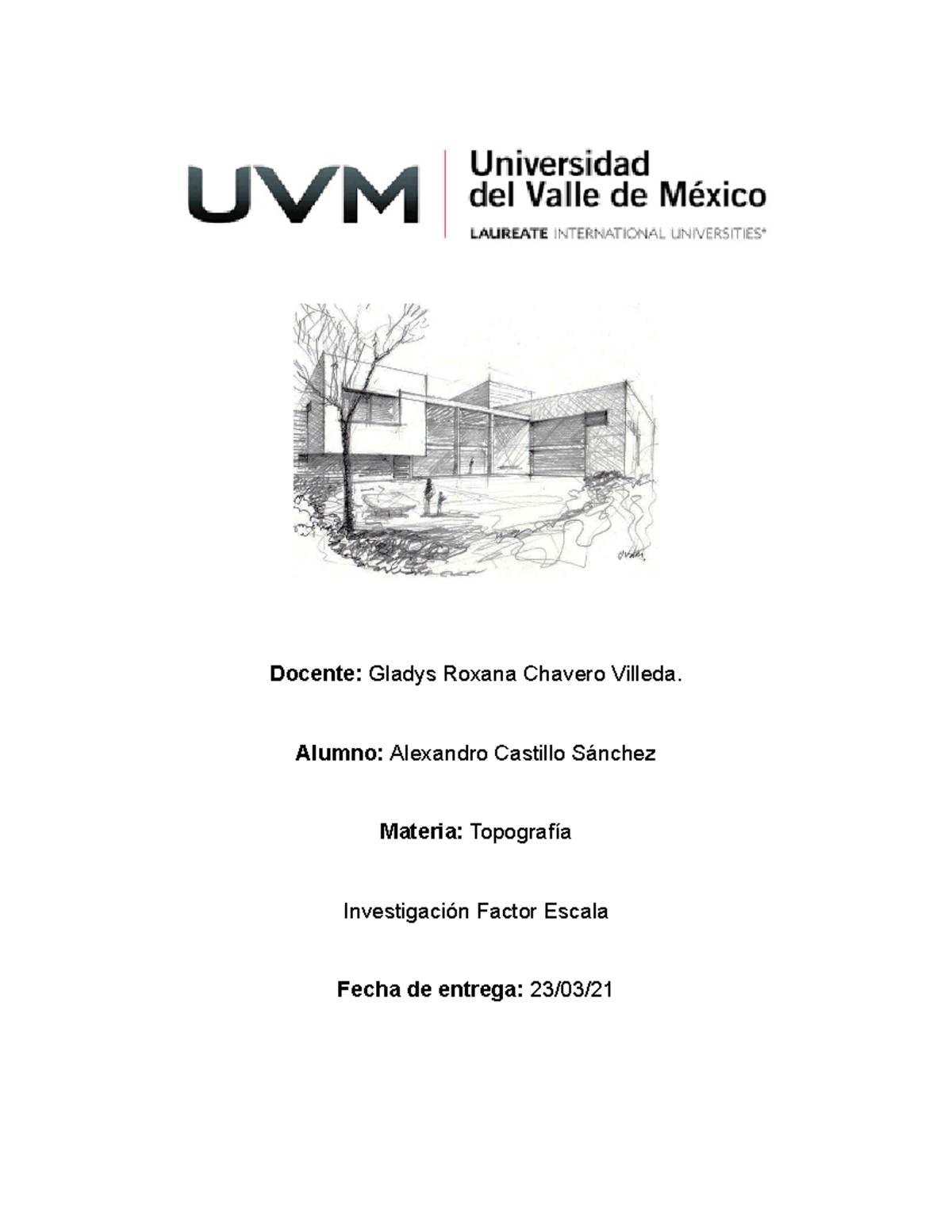 Factor escala - Docente: Gladys Roxana Chavero Villeda. Alumno ...