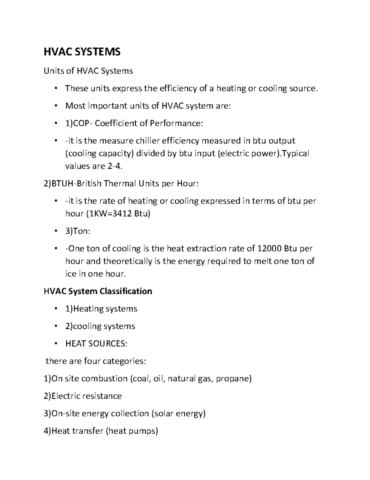 HVAC Systems - Lecture notes 1 - Warning: TT: undefined function: 32 ...