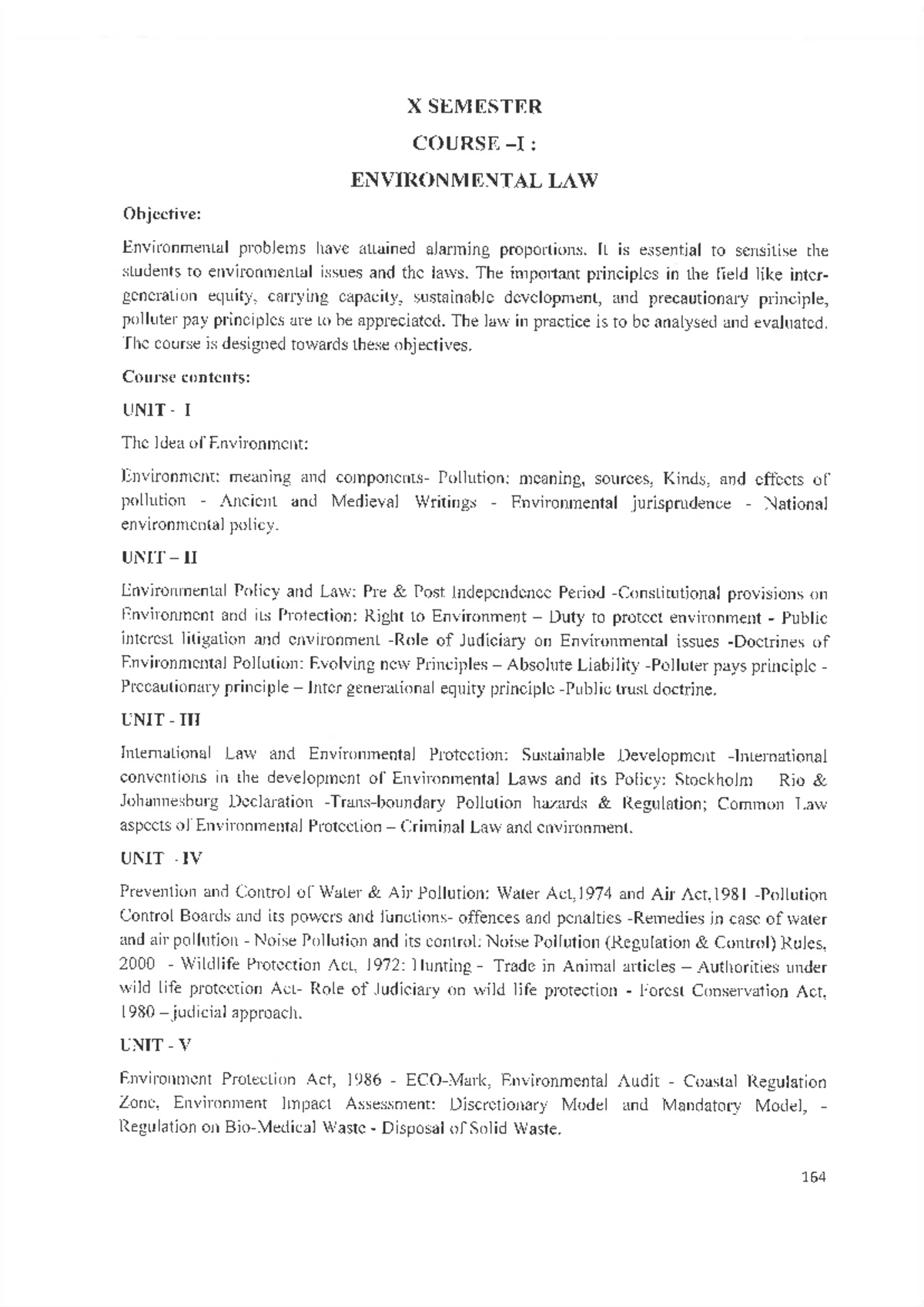 Syllabus - BBALLB 10th sem ITE - Studocu