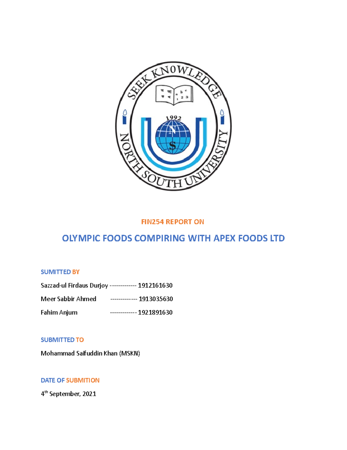 FIN254-Final-Project-Ratio-Analysis-Apex-Foods-vs-Olympic-Foods ...