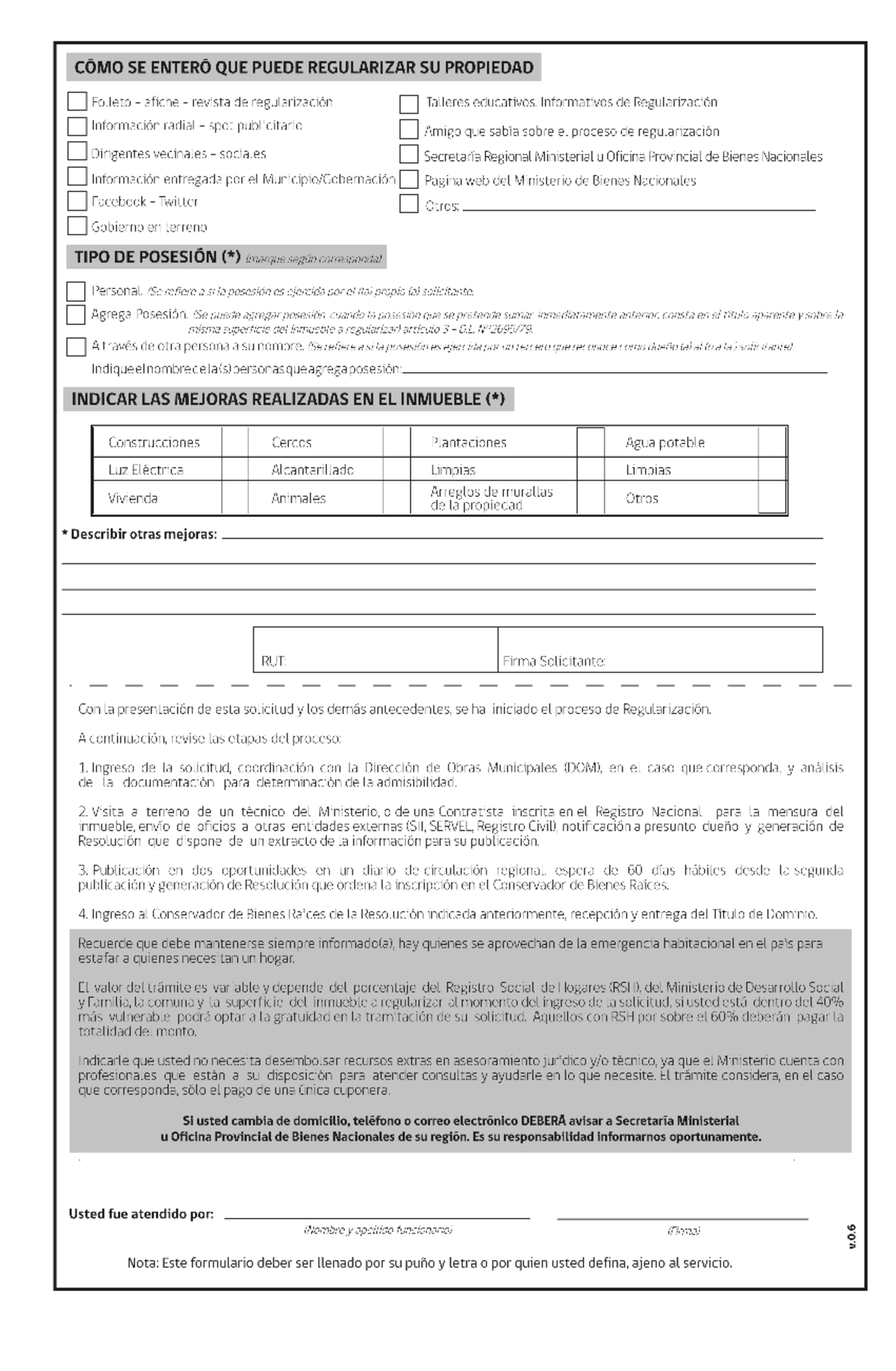 Formulario 1 - Dasdas asd sadsa - Folio N° Fecha La Secretaría Regional ...