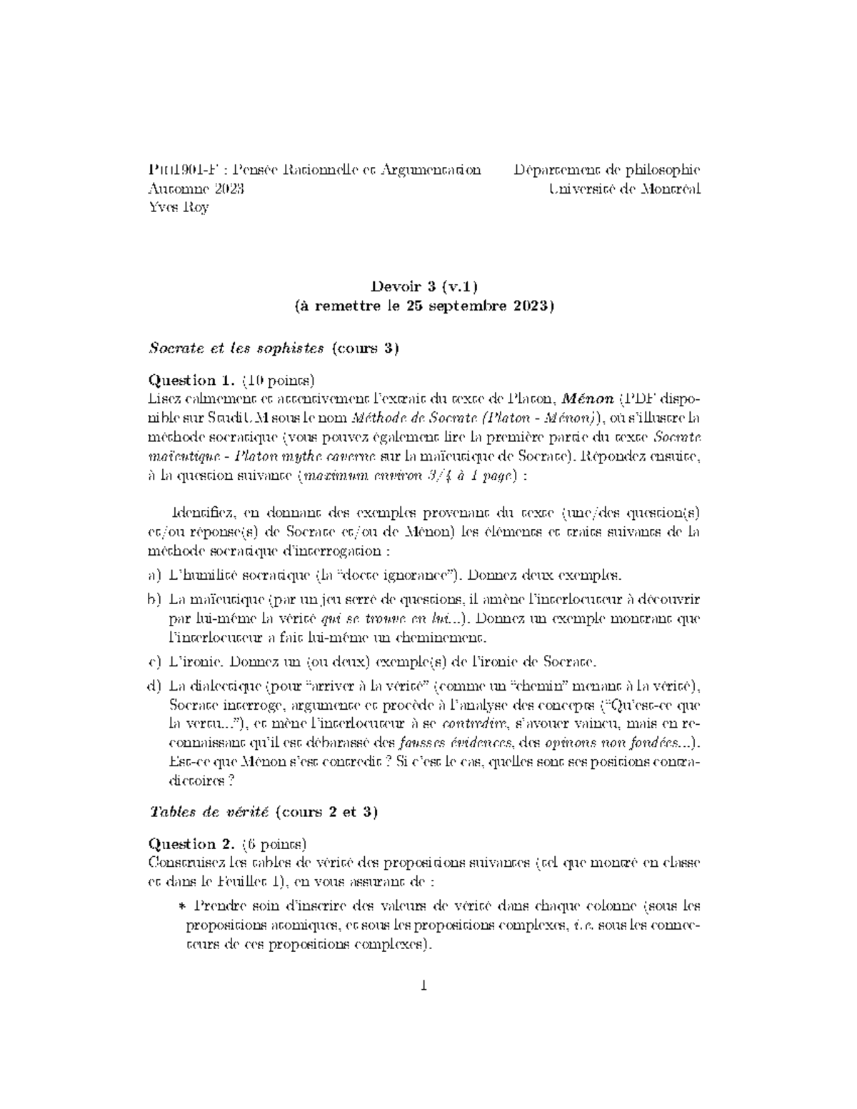 Devoir 3 (v.1) - Phi1901-F : Pensée Rationnelle et Argumentation ...