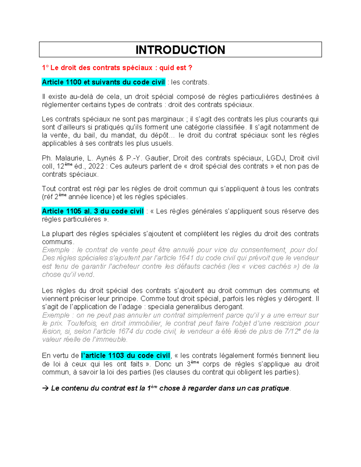Cm général - notes de cours cm général droit constitu - INTRODUCTION 1 ...