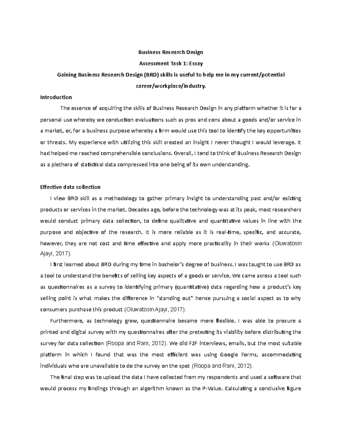 BUSM 4448 Business Research Design - Business Research Design ...