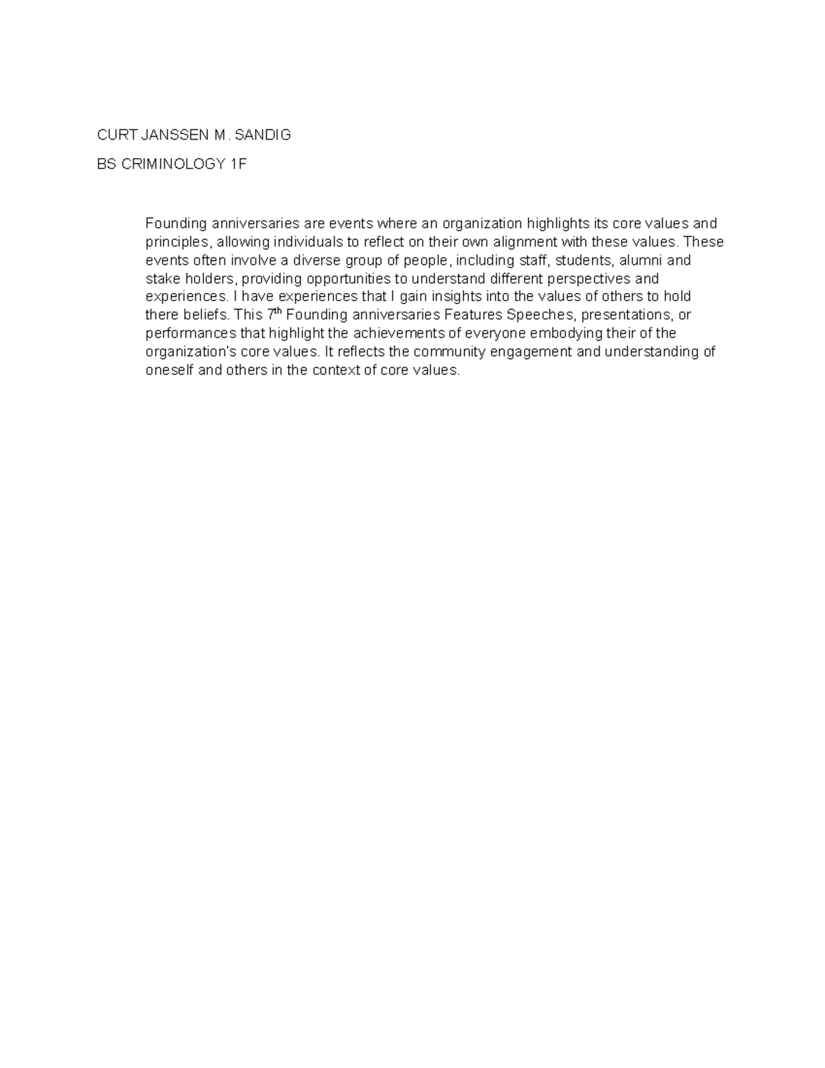 Midterm EXAM - Summary Business Ad - CURT JANSSEN M. SANDIG BS ...