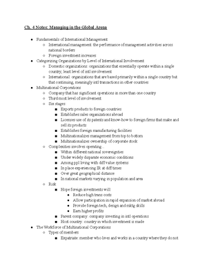 Exam 1 - Tim Waid - Chapter 1: Management: What is it, What Its ...