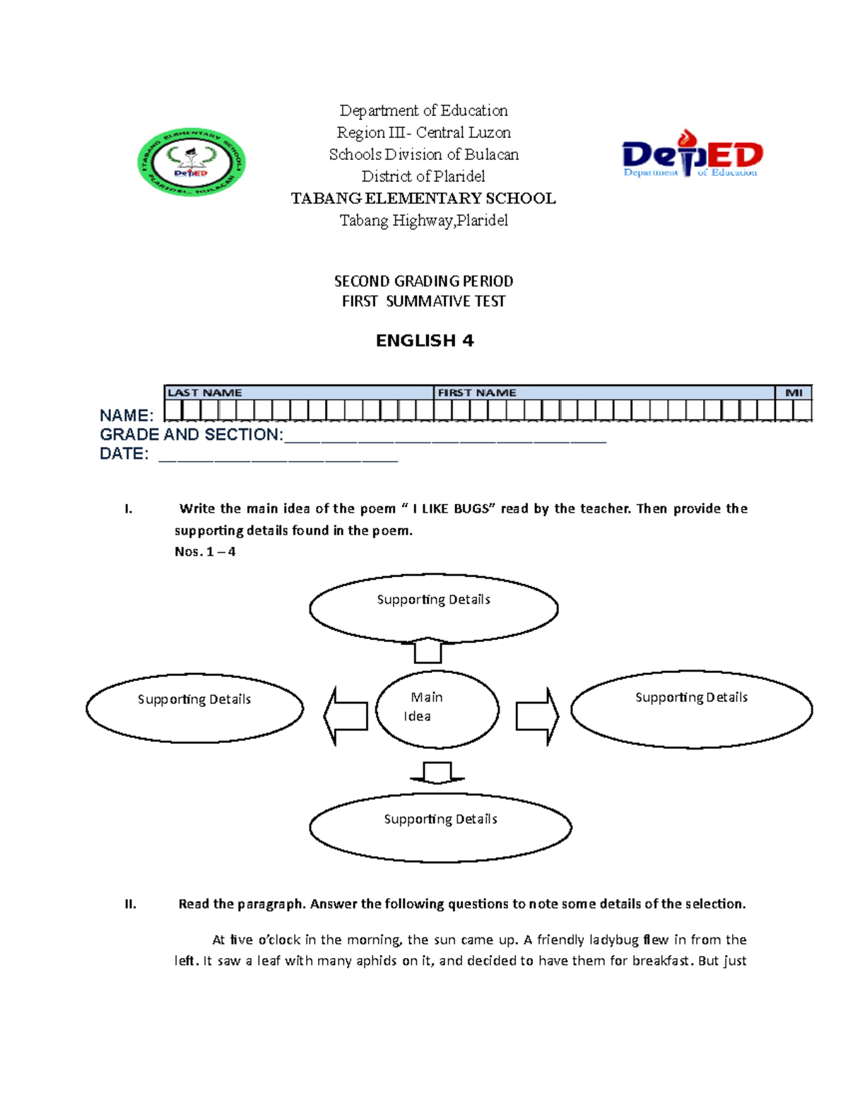 ST English 4 Q2 - For reference in Science 4 - Department of Education ...