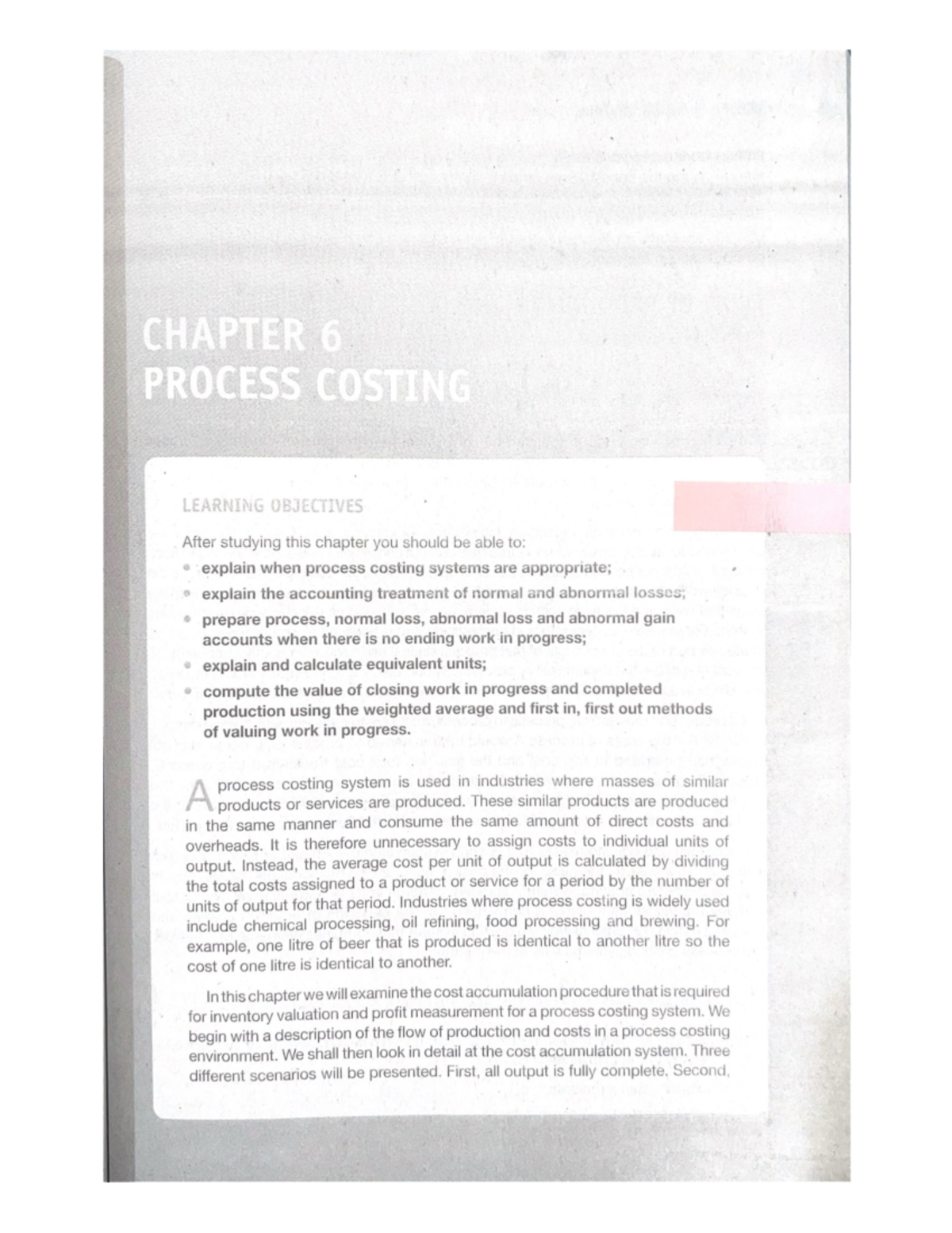 Cost Acctg. Chapter 6 - cost acc - Financial Accounting - Studocu