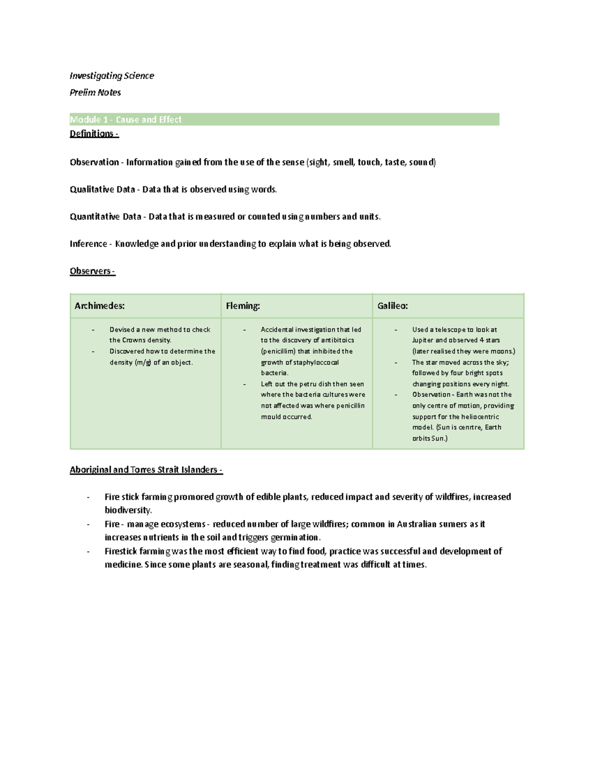 Investigating science complete prelim notes 64d45e0e0f76d ...