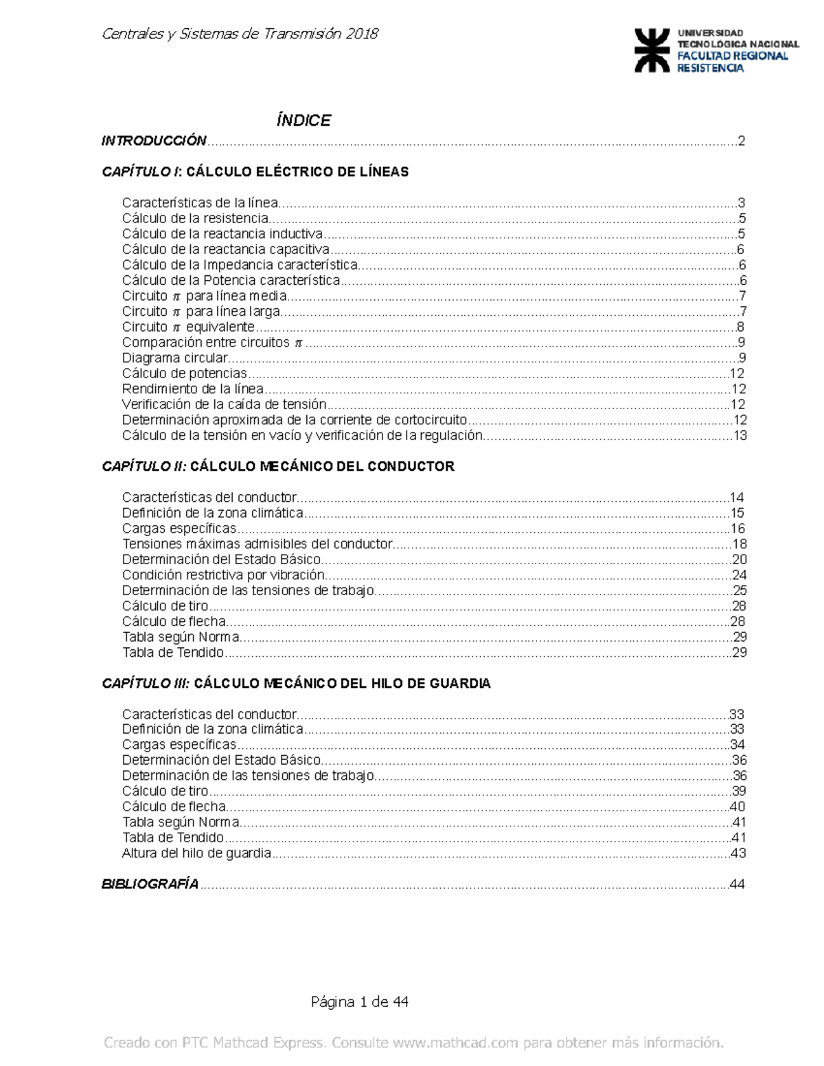 - tp lineas calculo electrico - ÍNDICE - Studocu